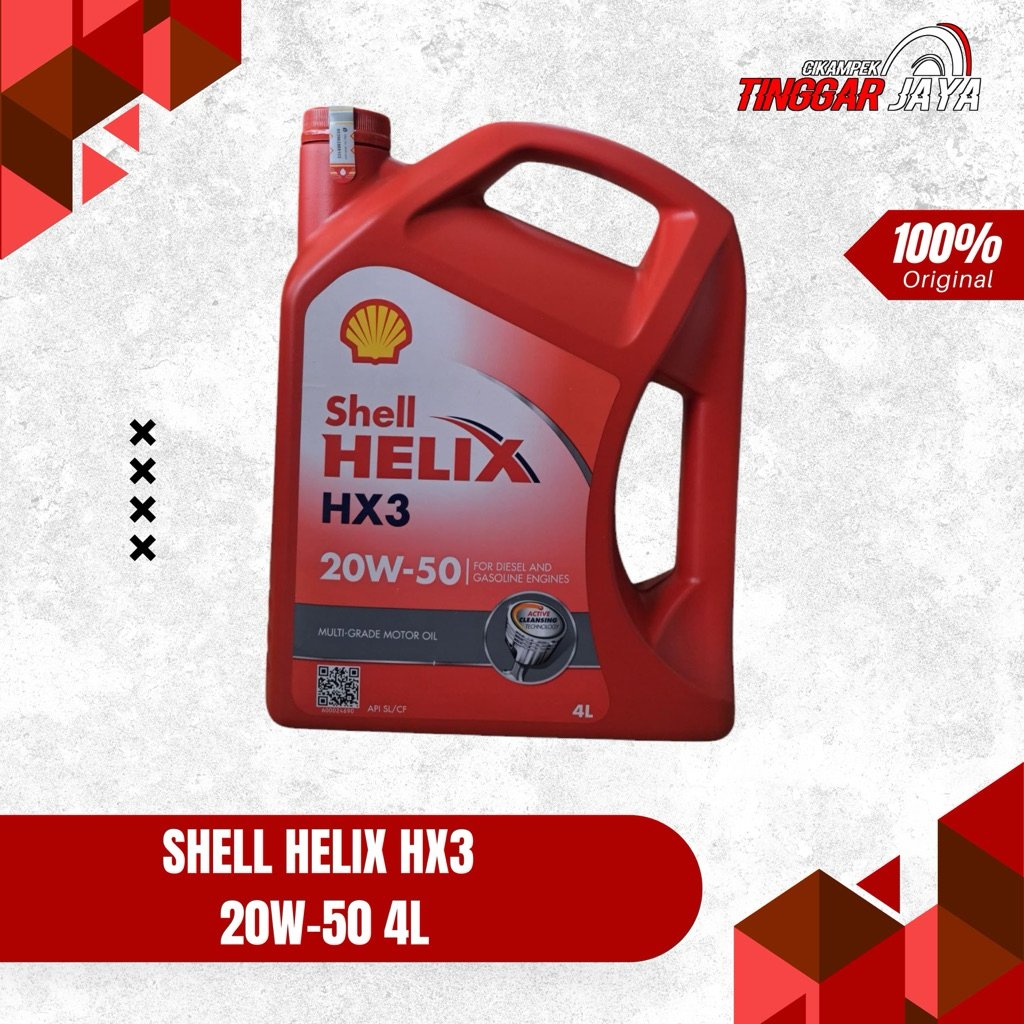 Jual Shell Helix Hx3 20w-50 4L | Shopee Indonesia