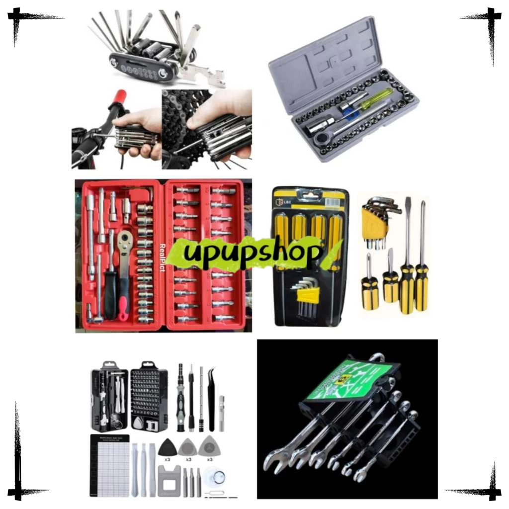 Jual {UPUPSHOP} ANEKA SET KUNCI SOK, OBENG SET DAN KUNCI RING PAS SET ...