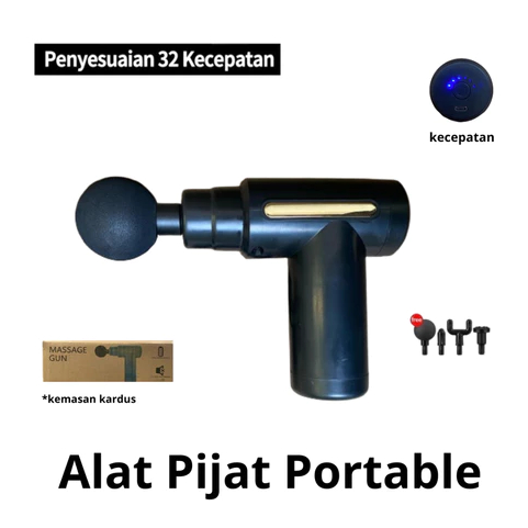 Jual Pusat Alat Terapi Otot Alat Pijit getar elektrik Massage Gun 4 IN ...