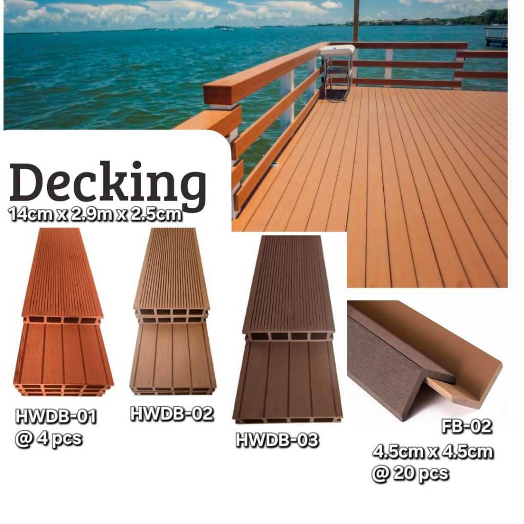 Jual Decking WPC Outdoor Lantai Kayu MOTTO Panjang 290 cm Lebar 14 cm ...