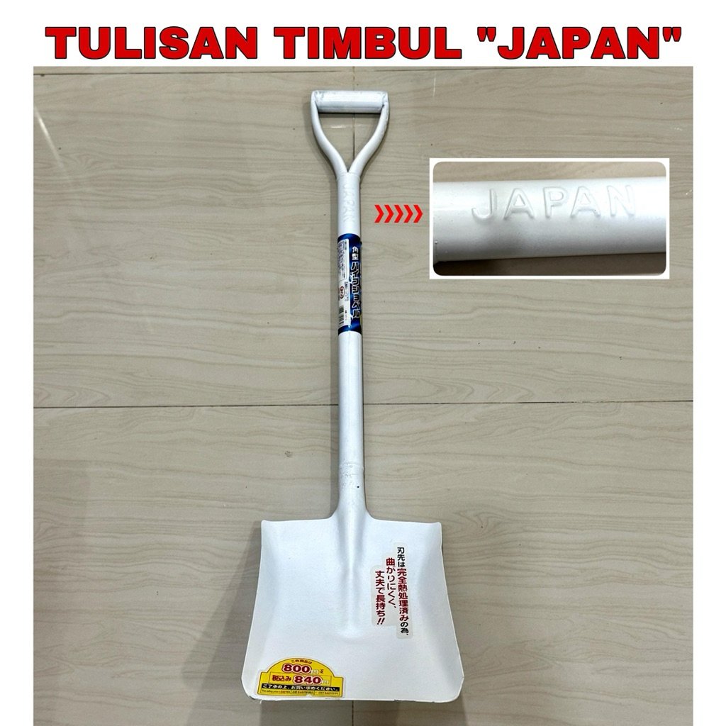 Jual JAPAN ASLI ( tulisan TIMBUL )( plat skop RATA ) PUTIH GBS Sekop ...