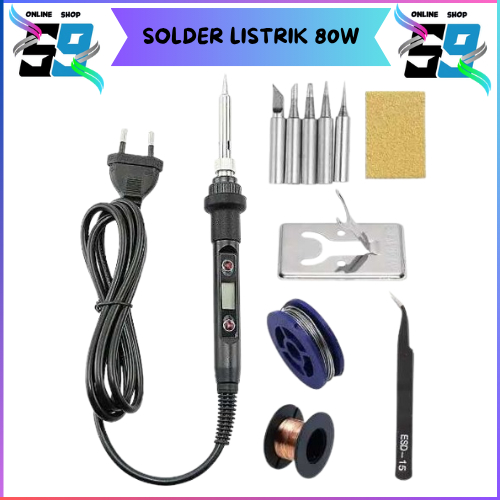 Jual Solder Listrik 1 Set Komplit Solder Listrik Elektrik Soldering ...