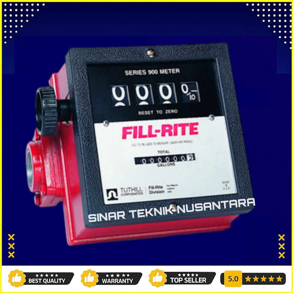 Jual Flow Meter Solar Fil Rite 1" 4 Digit Series 900 FLOW METER SOLAR ...