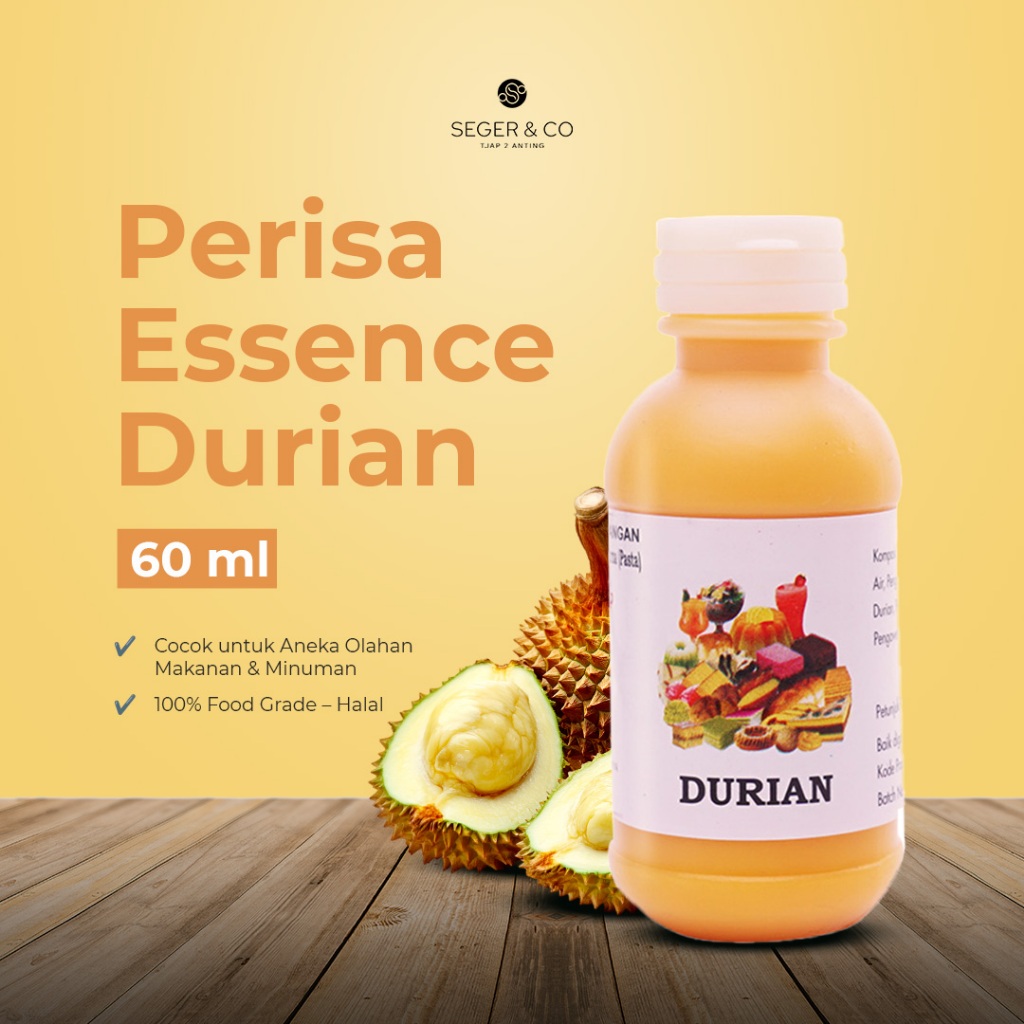Jual Seger & Co Durian Essence Pasta Perisa Makanan 60ml | Bahan ...