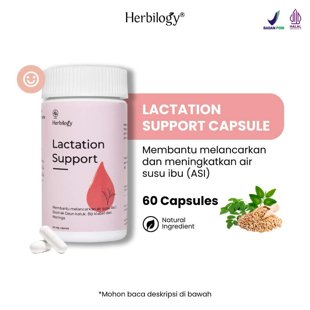 Jual Herbilogy Lactation breastfeeding Capsule 60kapsul / pelancar ASI ...
