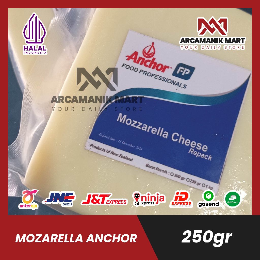 Jual KEJU MOZARELLA ANCHOR 250GR / keju mozzarella anchor 250gr fresh ...