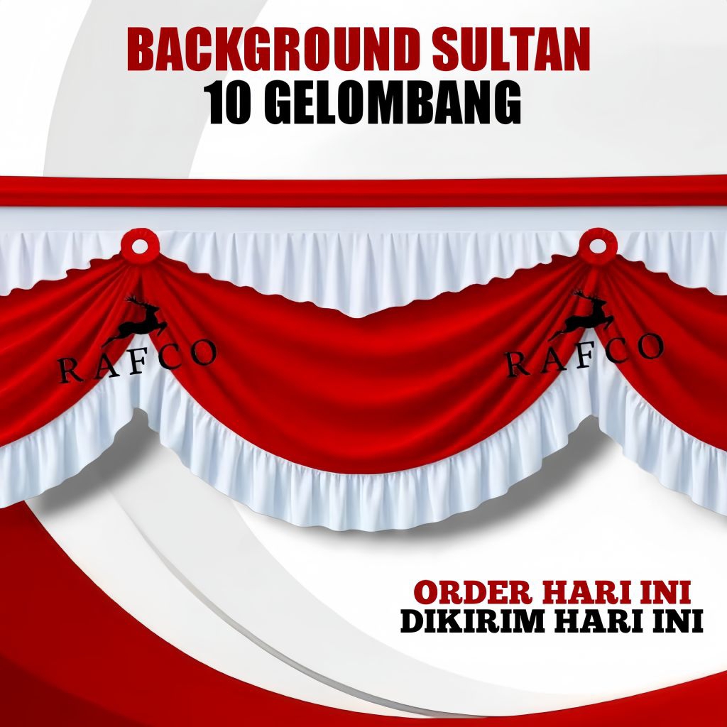 Jual BENDERA BACKGROUND SULTAN MERAH PUTIH PITA | Shopee Indonesia