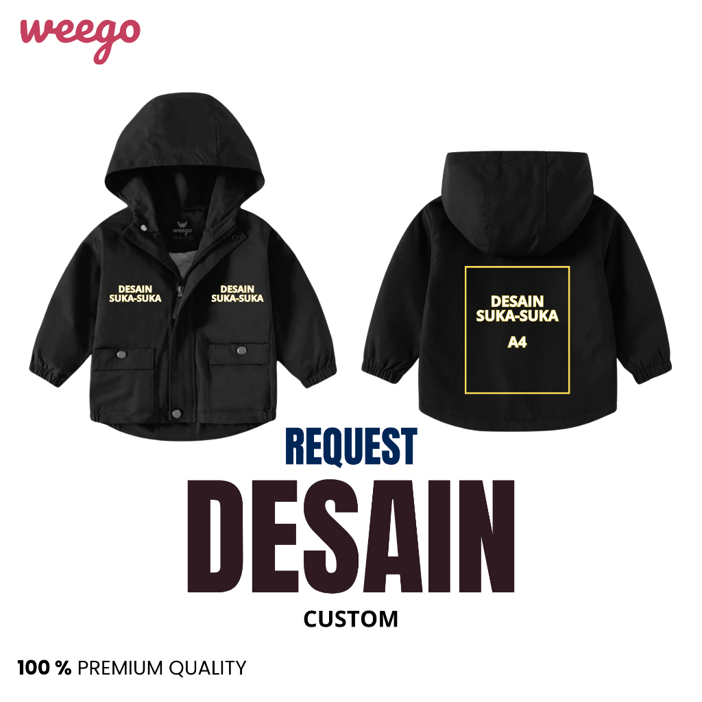 Jual WEEGO - Jaket Anak Parka Parasut Custom- Cocok untuk kegiatan ...
