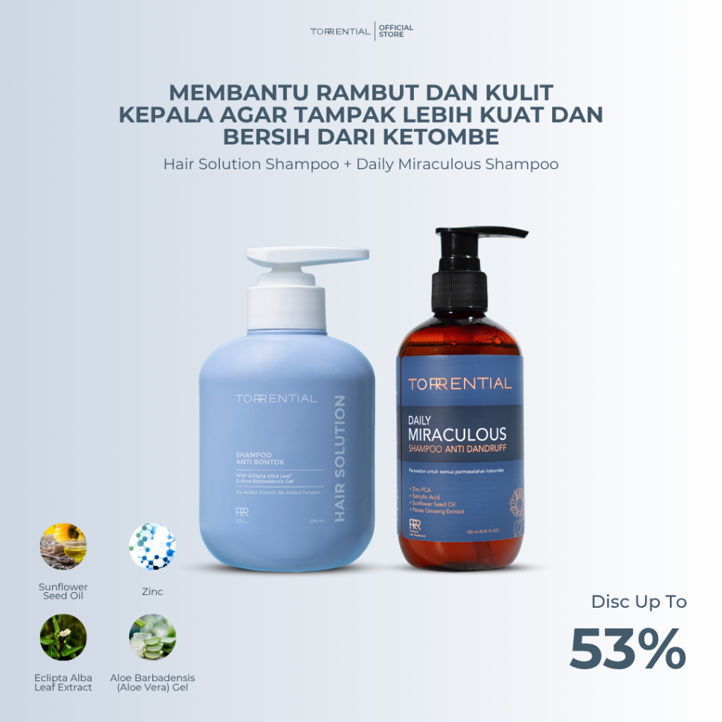 Jual [Bundling Shampoo] New Hair Solution Shampoo + Daily Miraculous ...