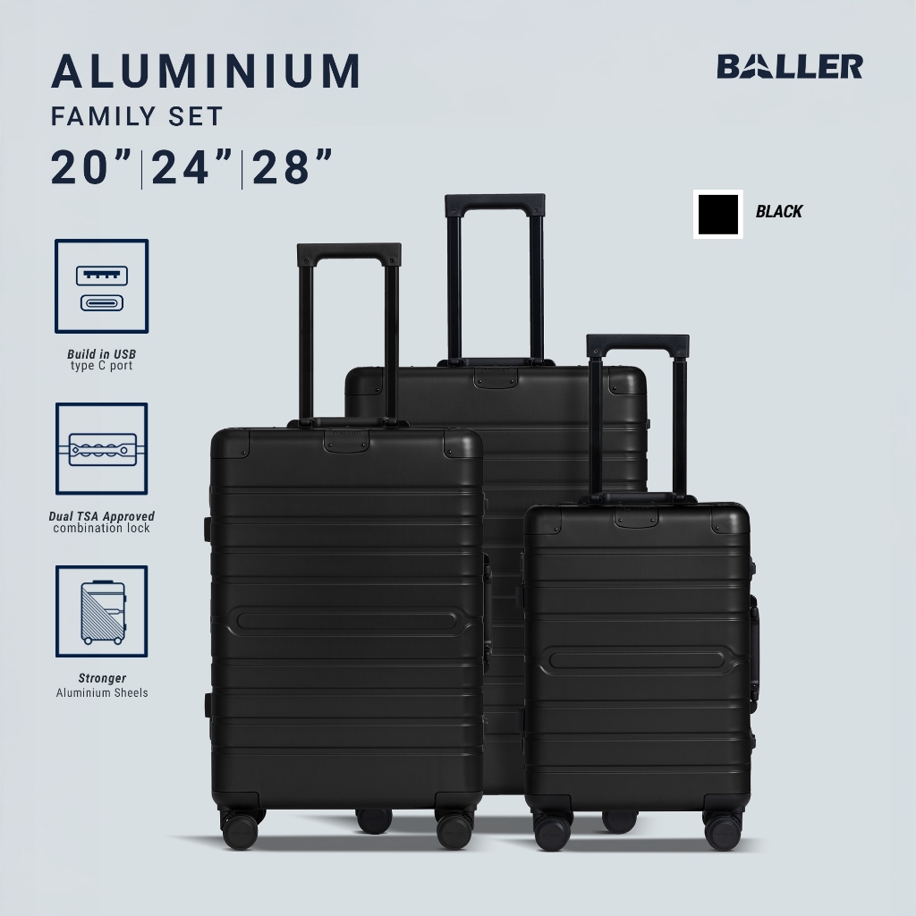 Jual BALLER Koper Aluminium Family Set 20, 24 & 28 inch - Koper Kabin ...