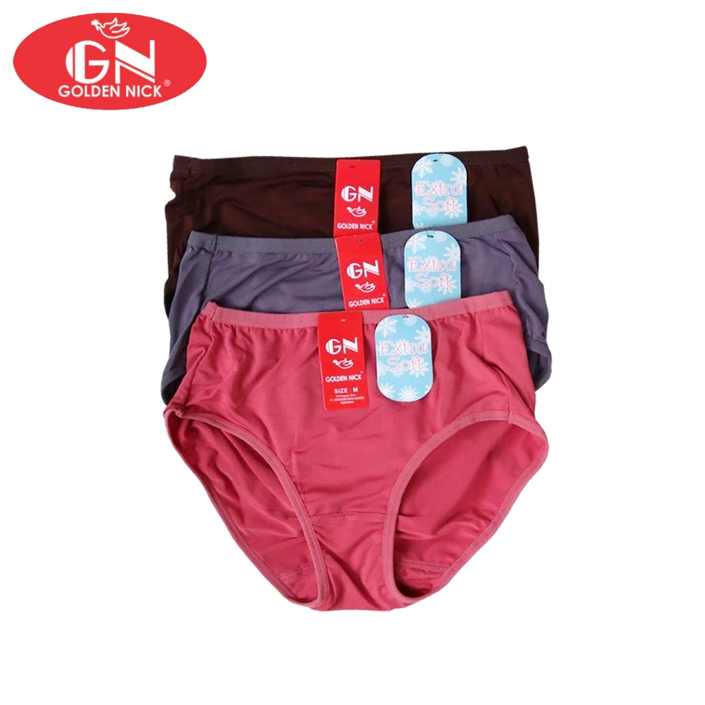 Jual ( 12pc ) CD Golden Nick 132 Extra Soft | Celana Dalam Wanita ...