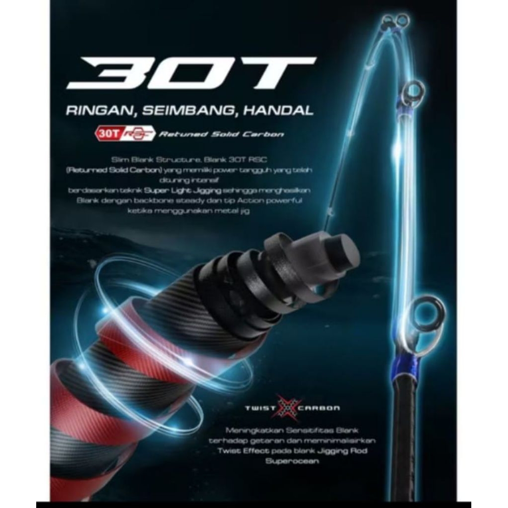 Jual Joran Jigging Daido Super Ocean 662 Super Light jigging spining ...