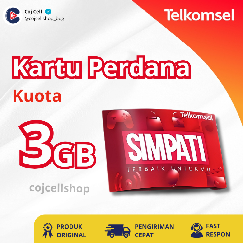 Jual Kartu Perdana SIMPATI #TerbaikUntukmu PraBayar Telkomsel - Bulanan 30 Hari 3GB Kuota ...
