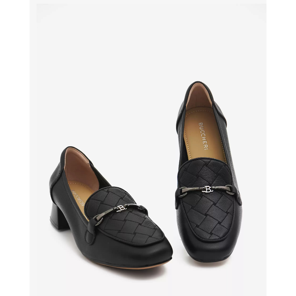 Jual BUCCHERI VERA Sepatu Heels Wanita Full Kulit-bm2002-Black | Shopee ...