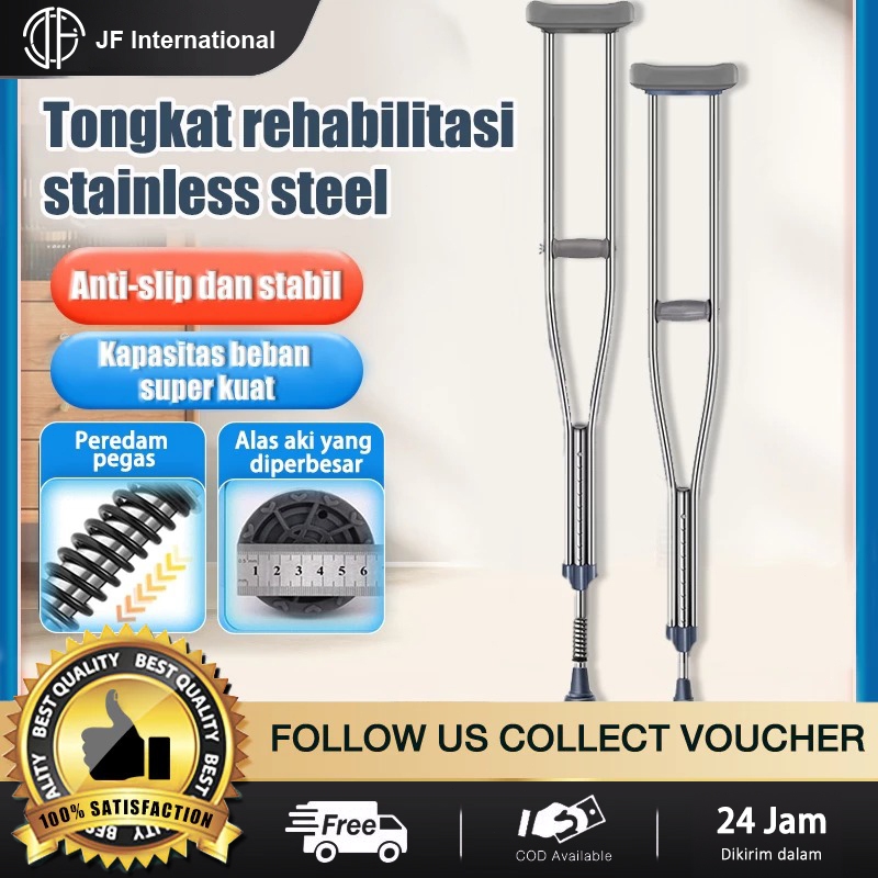 Jual JF Tongkat Ketiak/Tongkat Ketiak Stainless/Tongkat Bantu Jalan ...