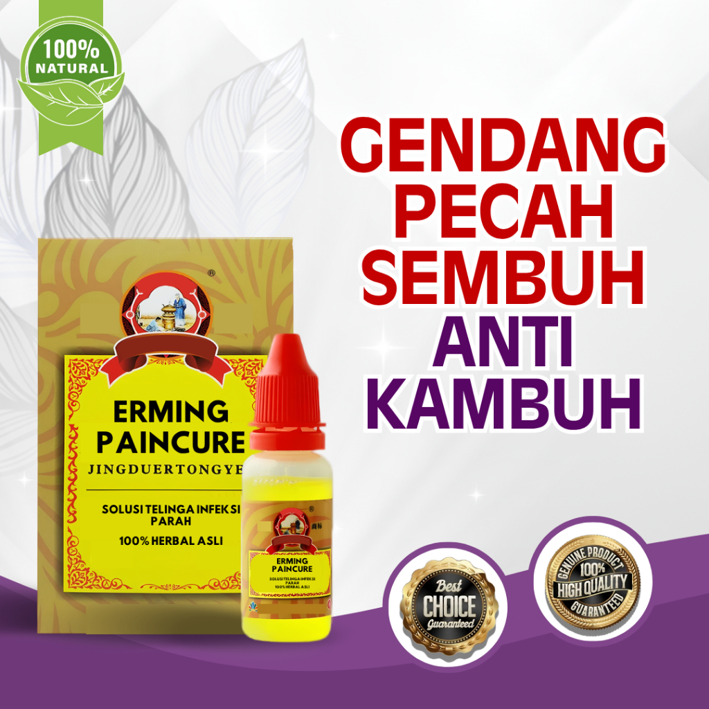 Jual ERMING PAINCURE herbal tetes telinga berdengung sakit bernanah ...