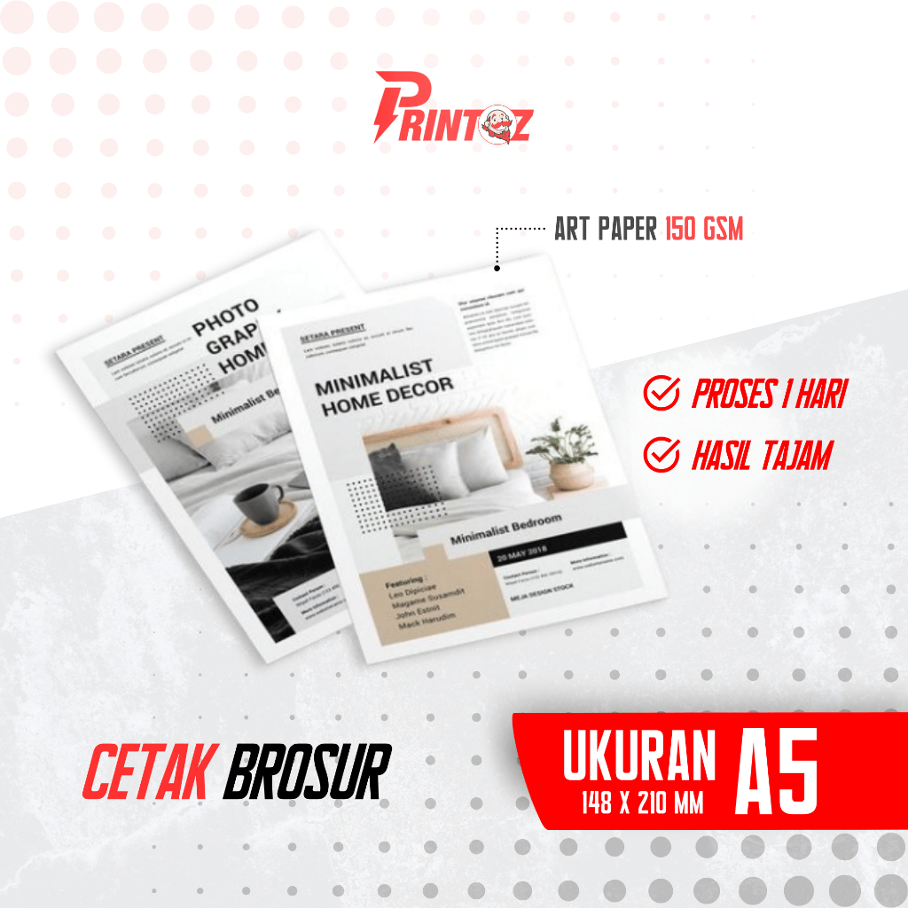 Jual Cetak Brosur A5 Cetak Flyer Custom Brosur A5 Custom Flyer A5 2 ...