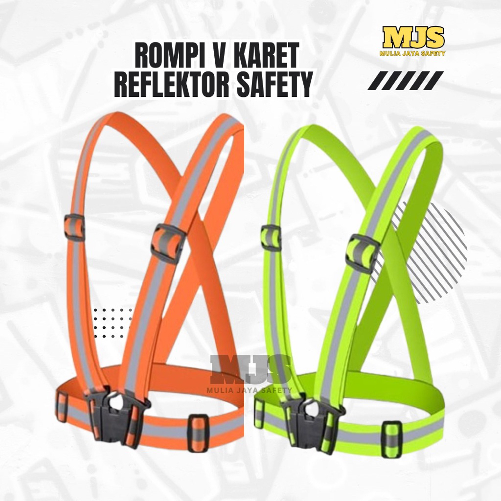 Jual Rompi V Karet Reflektor- Rompi Safety | Shopee Indonesia