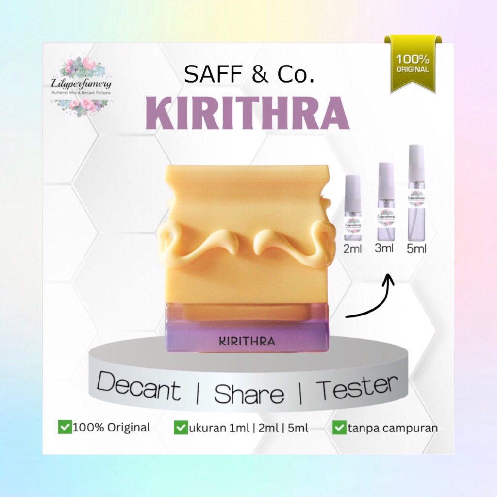 Jual Decant / Share SAFF & Co. KIRITHRA Extrait de Parfum 1 ml | 2 ml ...