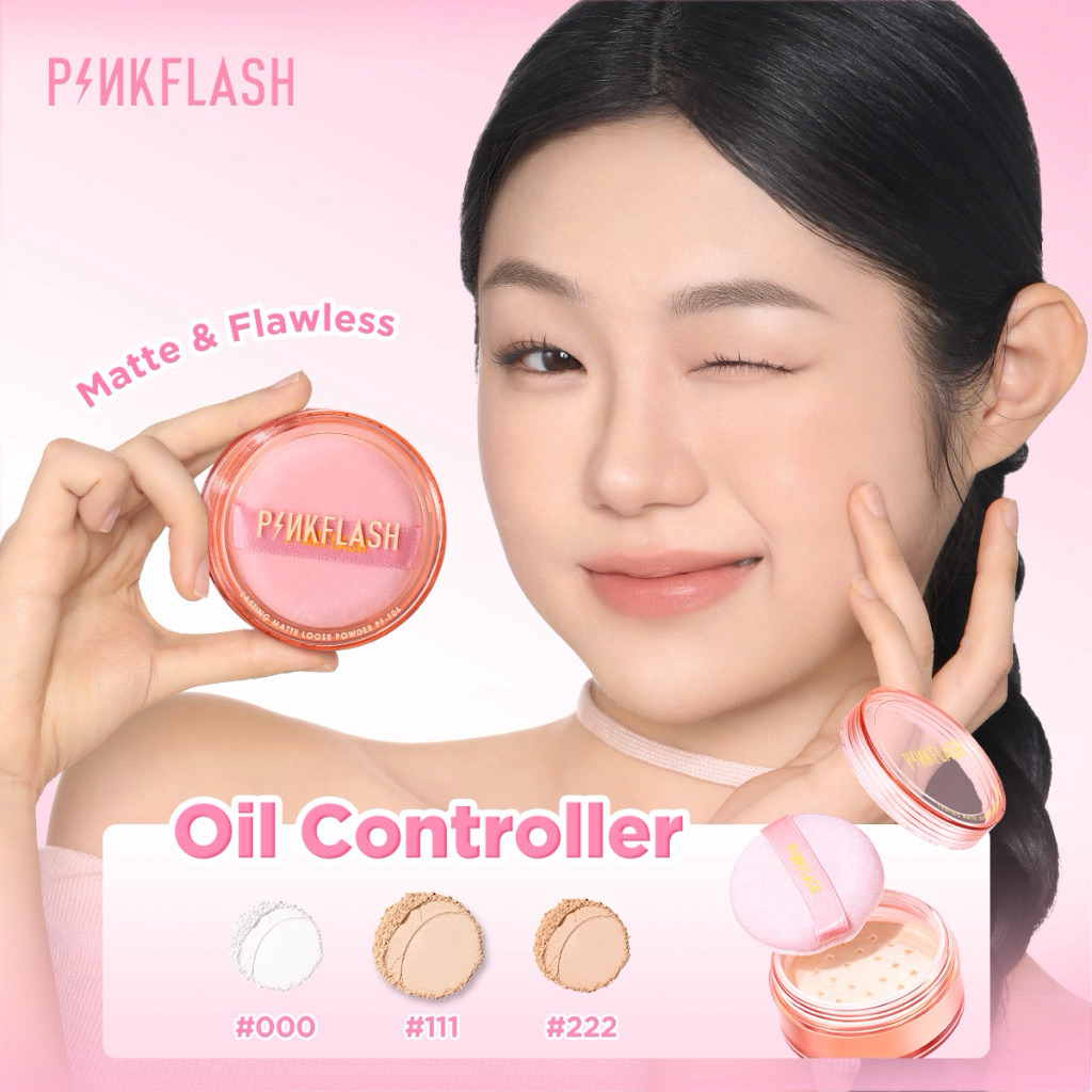 Jual PINKFLASH - Lasting Matte Loose Powder | Shopee Indonesia