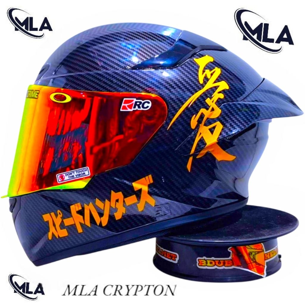 Jual Helm full face TT Course mla TTC course kenji paket ganteng ...