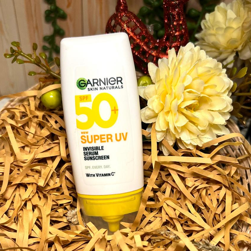 Jual Garnier Super UV Invisible Serum Sunscreen SPF 50+ PA++++ dengan Vitamin C Skin Care 30 ML ...