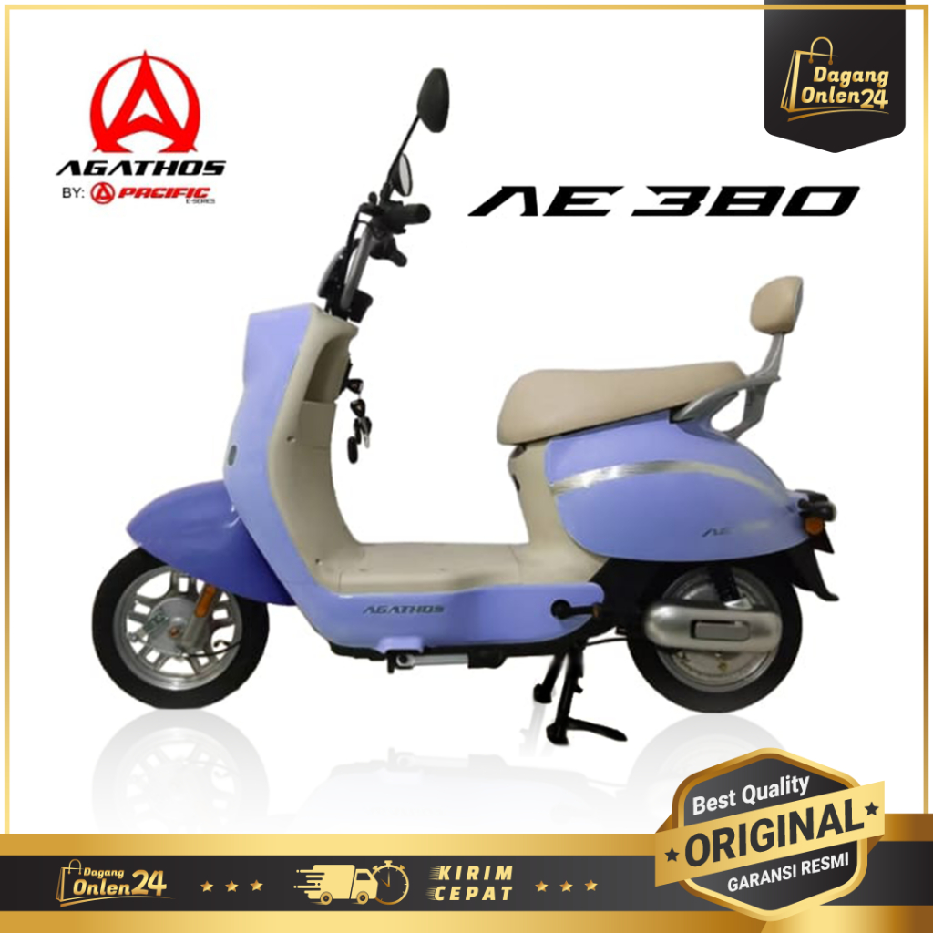 Jual Sepeda Listrik Exotic Agathos AE 380 Electric Bike Jok Panjang Anti Hujan Garansi Resmi ...