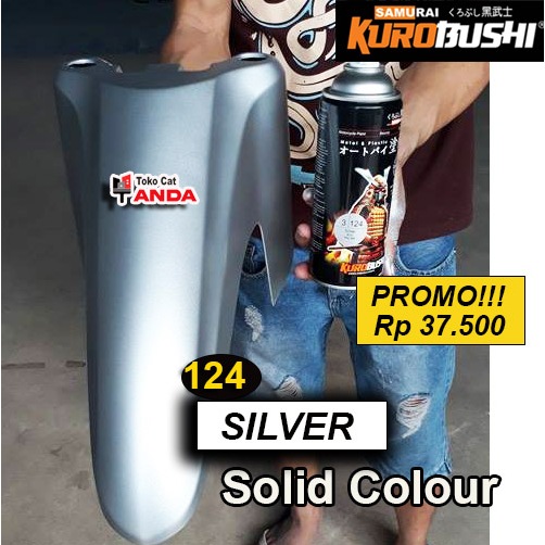 Jual Samurai Paint #124 Silver PROMO !! - Cat pilok semprot Silver ...