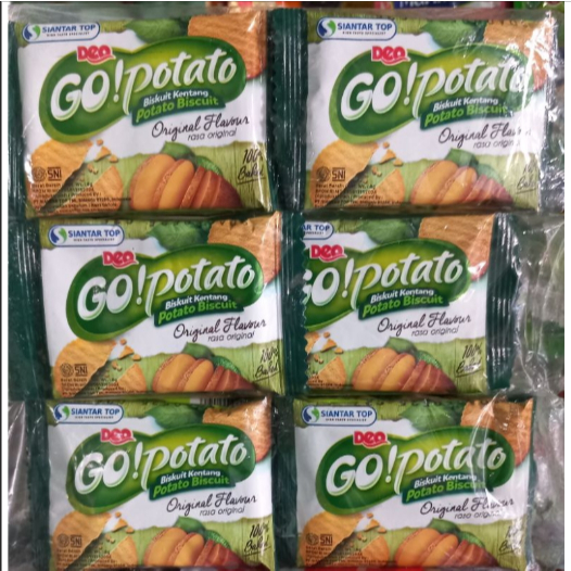 Jual Go Potato 500 Gopotato Biskuit Kentang (1pax isi 20pcs) | Shopee ...
