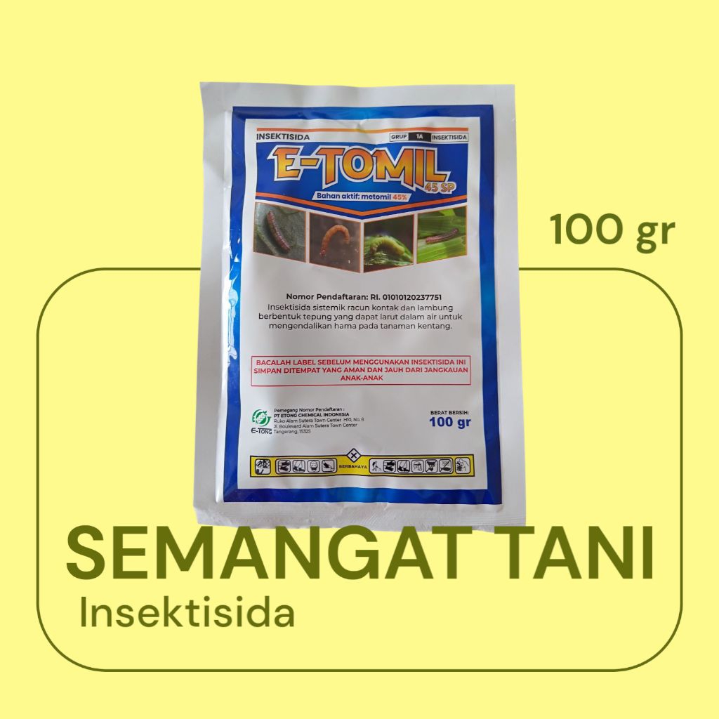 Jual ETOMIL insektisida metomil obat ulat ampuh original kemasan 100gr ...