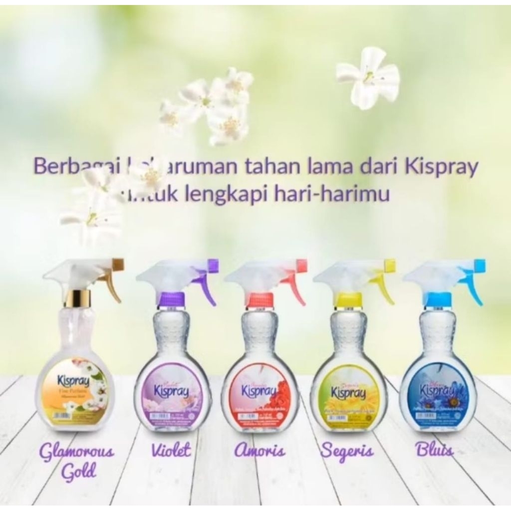 Jual KISPRAY PELEMBUT DAN PEWANGI PAKAIAN BOTOL 300ML | Shopee Indonesia