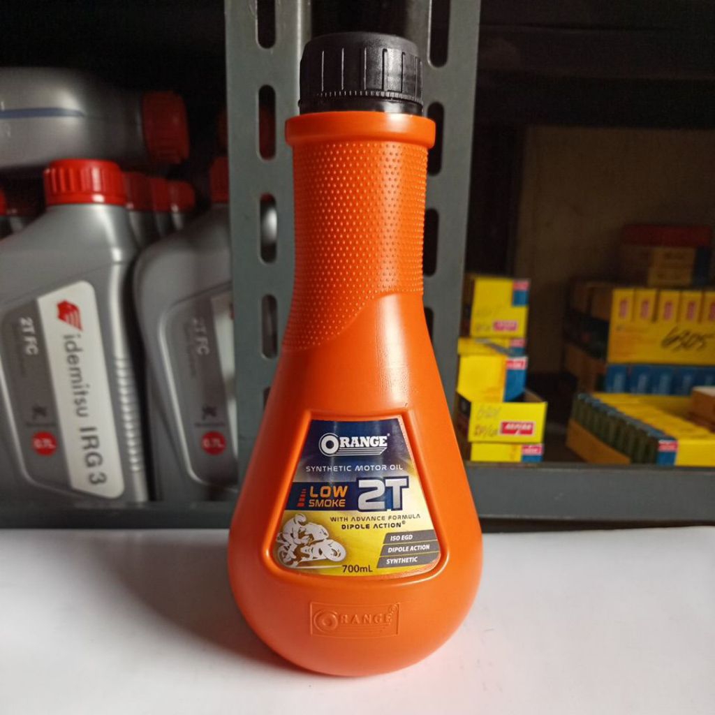 Jual OLI SAMPING ORANGE 2T LOW SMOKE 0,7L | Shopee Indonesia
