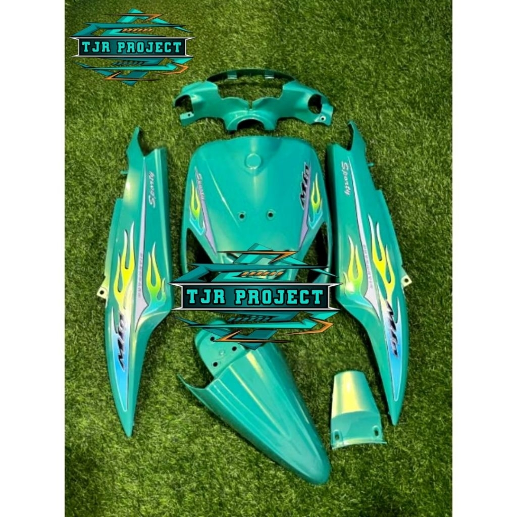 Jual Full Body Halus Yamaha Mio Sporty 5TL Warna Custom Alien Green ...