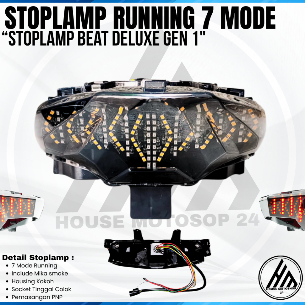 Jual Stoplamp running beat deluxe lampu belakang running beat mika ...