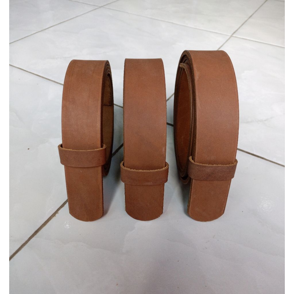 Jual Tali/Bahan ikat pinggang/sabuk/belt kulit sapi asli selapis ...
