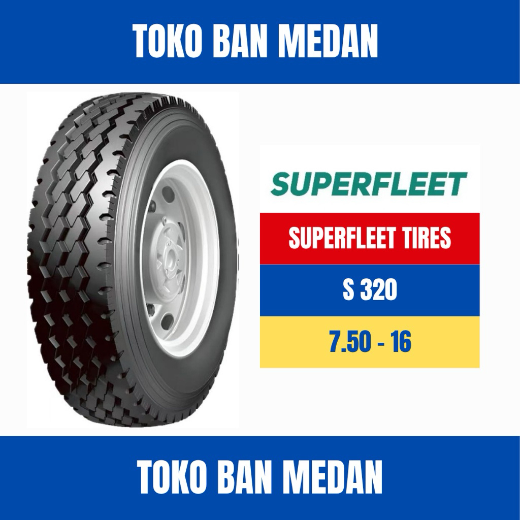 Jual BAN TRUK KAWAT SUPERFLEET S320 750 R16 16 ( KOMPLIT BAN DALAM DAN ...