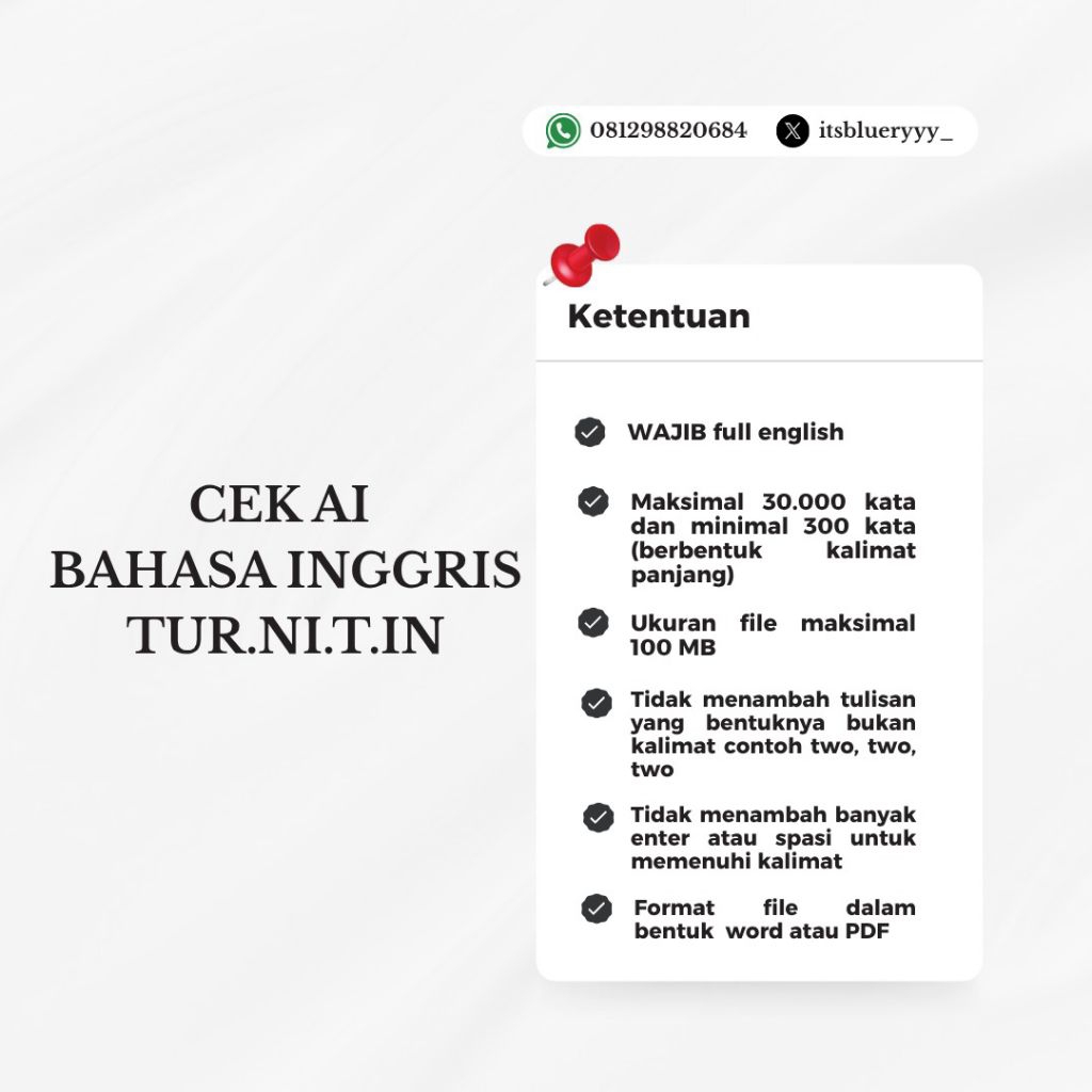 Jual Cek AI Bahasa Inggris / AI detector Tur.ni.tin + Cek plagiasi no ...