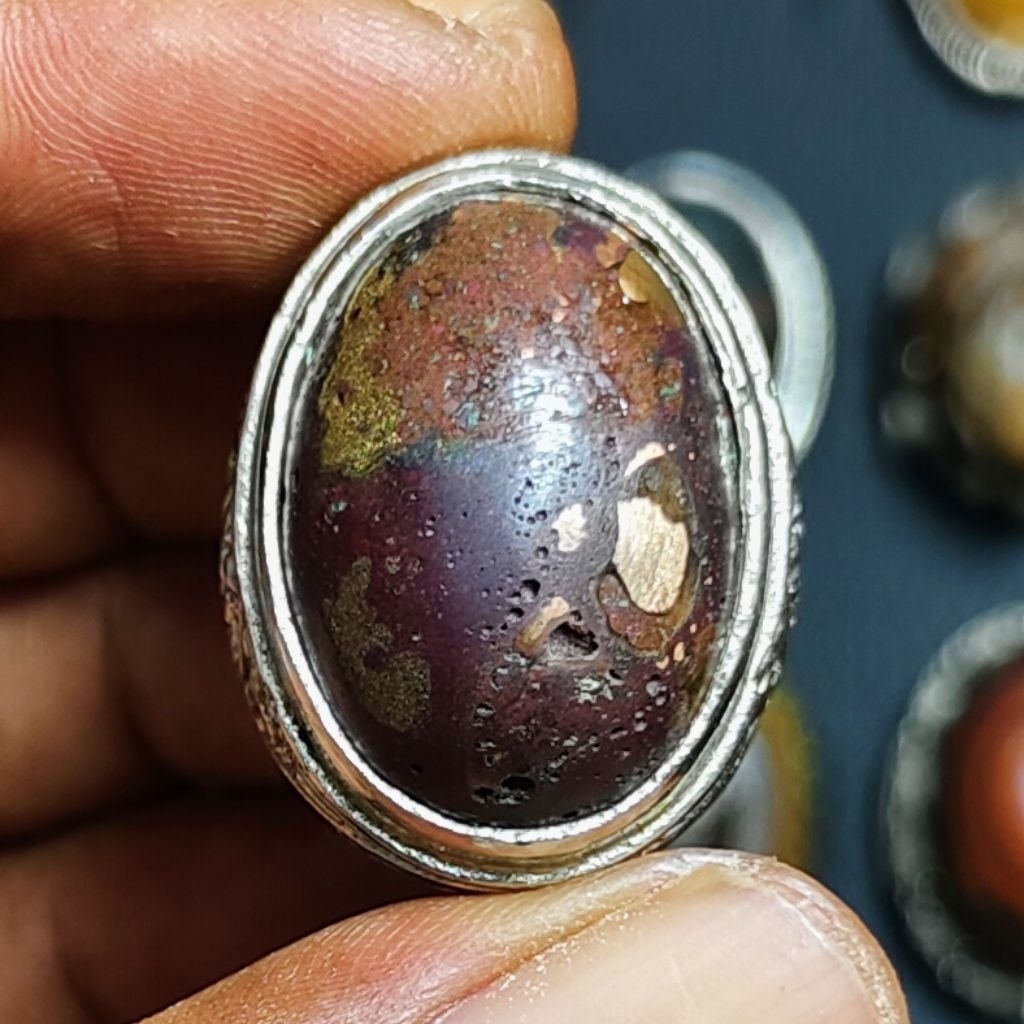 Jual batu akik Damarwulan ati ayam badar emas badar besi | Shopee Indonesia