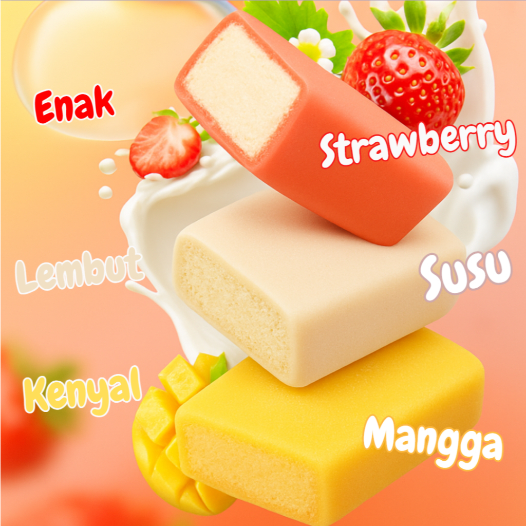 Jual kue Nagasaki mochi snow cake 28gr lembut Osmanthus Conley Ronde ...