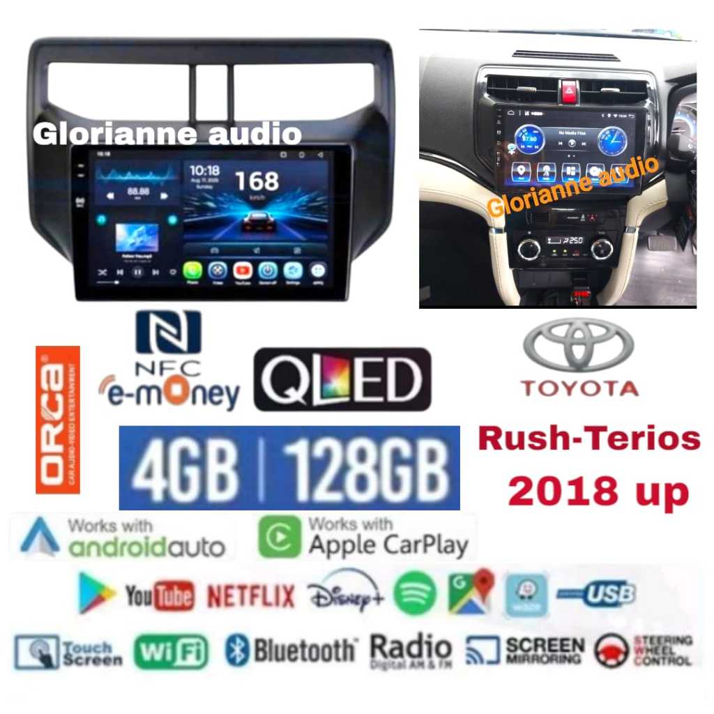 Jual Head Unit Android Orca RAM 4/128GB Toyota Rush - Terios 2018 ...