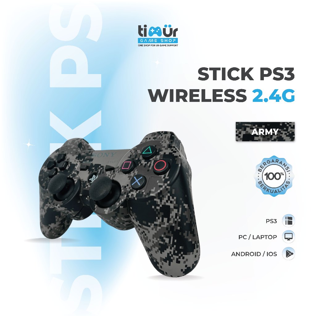 Jual Stik Stick PS3 Original Ori Pabrik Wireless Warna Army TANPA DUS ...