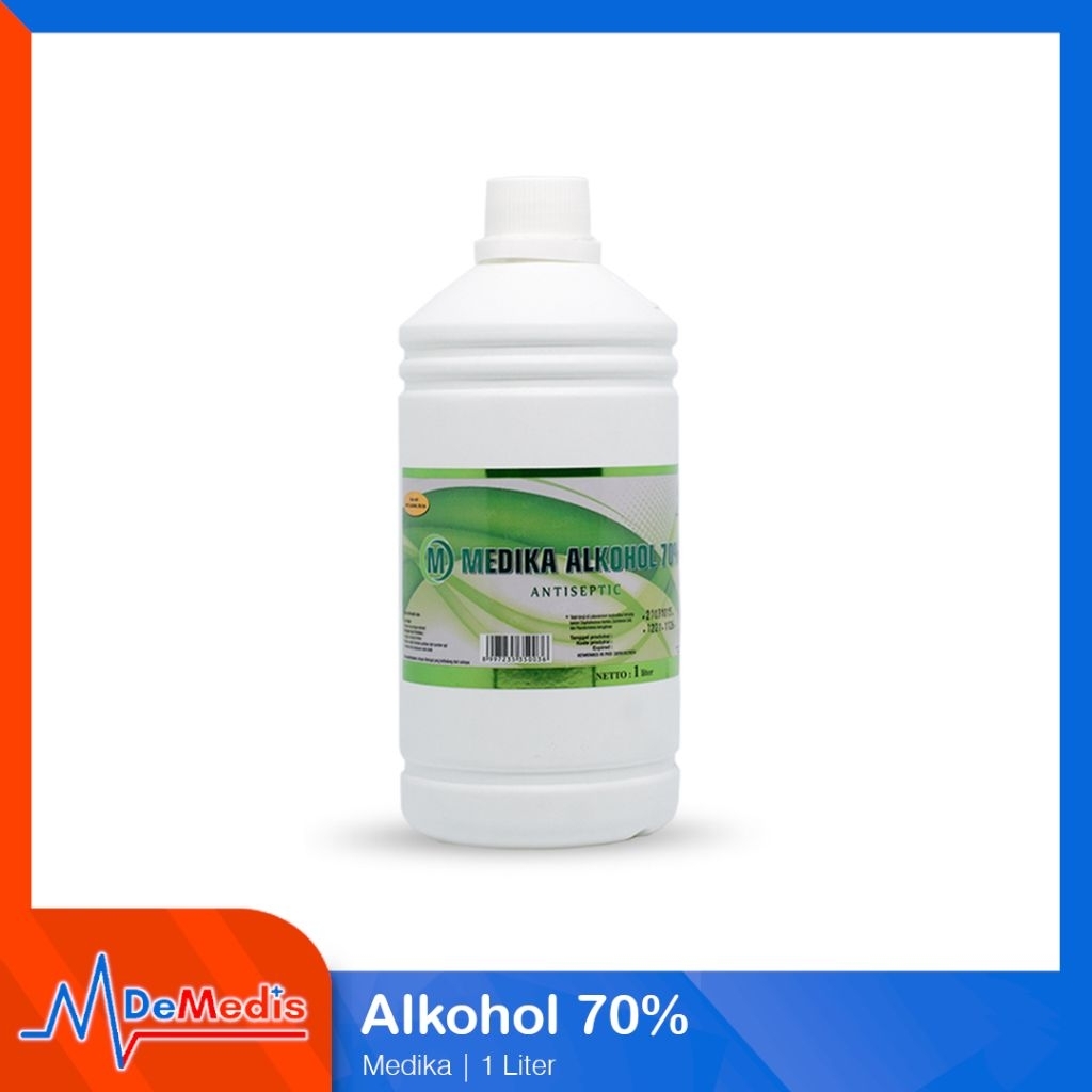 Jual Alkohol 70% 1 Liter MEDIKA Alcohol Antiseptik P3K Food Grade ...