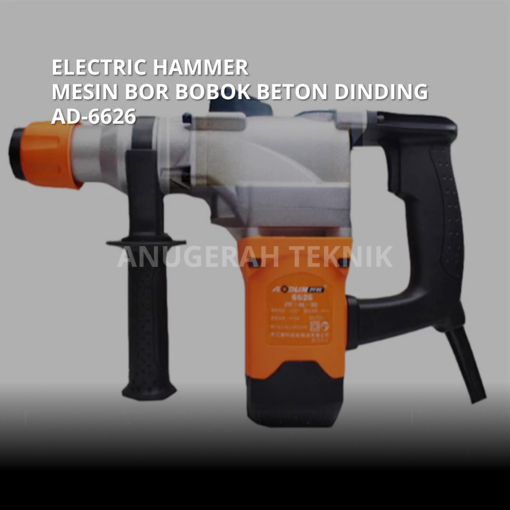 Jual ELECTRIC HAMMER / MESIN BOR BOBOK BETON DINDING AD-6626 | Shopee ...