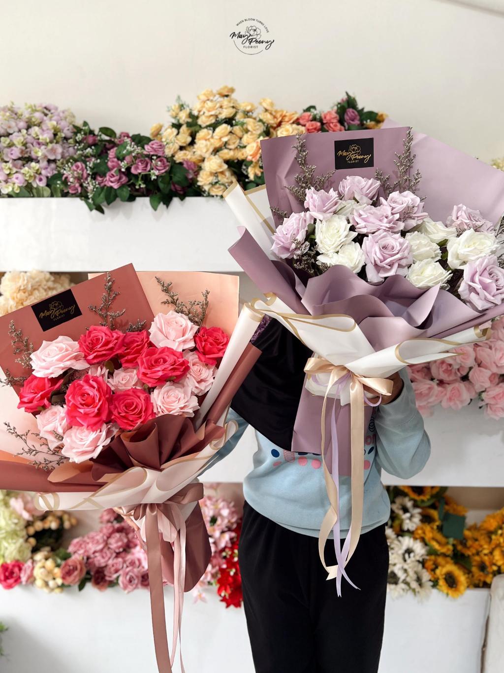 Jual ARTIFICIAL ROSE BOUQUET 15 STEM - BUKET BUNGA MAWAR PALSU 15 ...