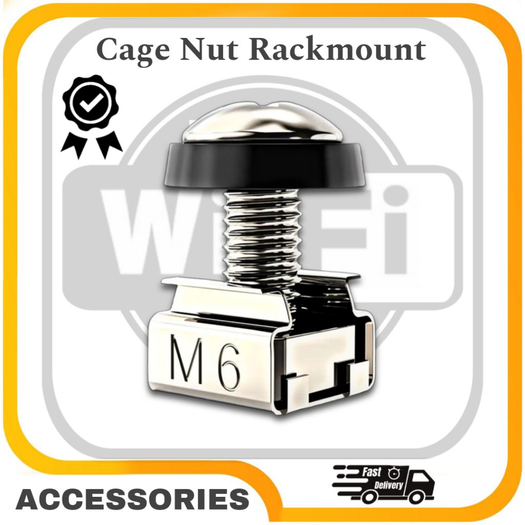 Jual cage nut Rackmount cage nut baut rak server wallmount rack M6 ...