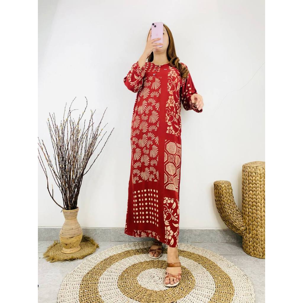Jual Batik Benang Raja Longdress Cabutan | Shopee Indonesia