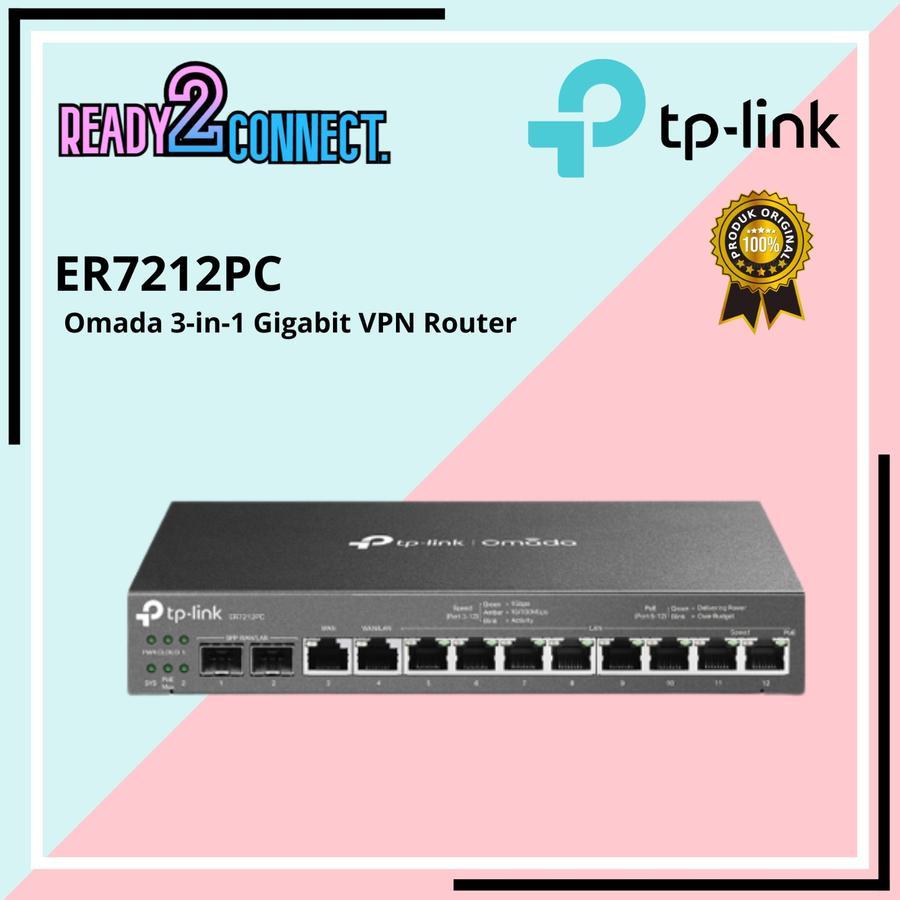 Jual TP-LINK ER7212PC Omada 3-in-1 Gigabit VPN Router | Shopee Indonesia