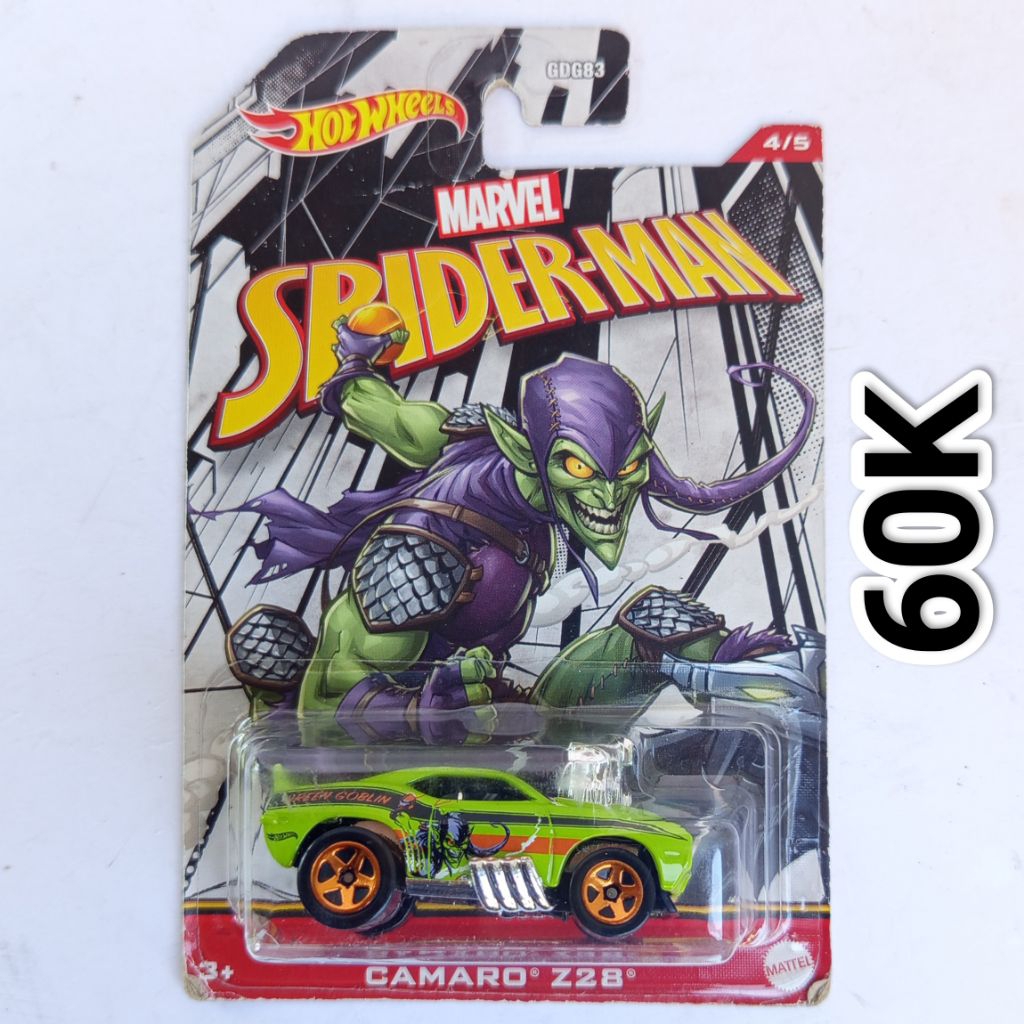 Jual Hot Wheels Marvel Spiderman Camaro Z28 Tooned | Shopee Indonesia