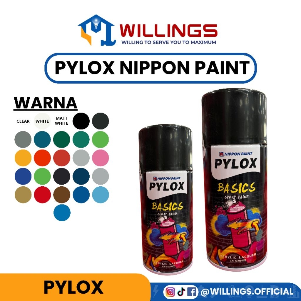Jual WILLINGS - PYLOX NIPPON PAINT 0.3 LITER | Shopee Indonesia