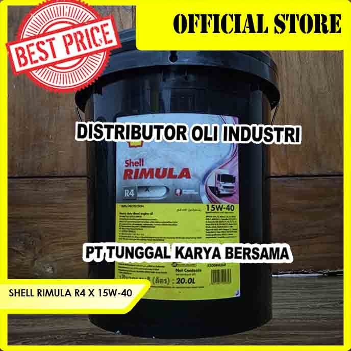 Jual SHELL RIMULA R4 X 15W-40 ( DIESEL ENGINE OIL ) | Shopee Indonesia